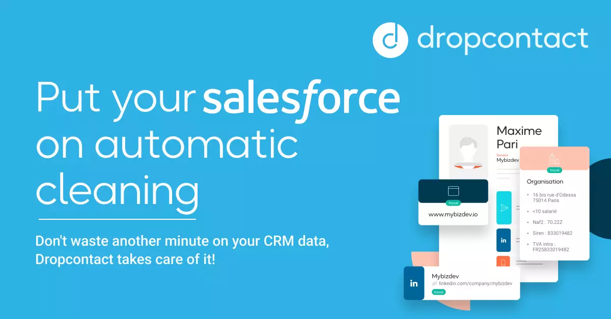 Dropcontact: the Email Finder directly integrated with Salesforce